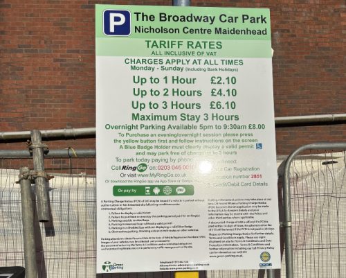 The Broadway Car Park (Nicholson Centre Maidenhead) - Green Parking