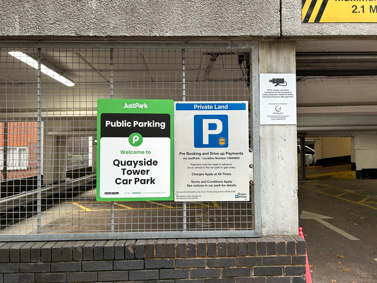 Quayside Tower Car Park | Birmingham City Centre Parking - Green Parking